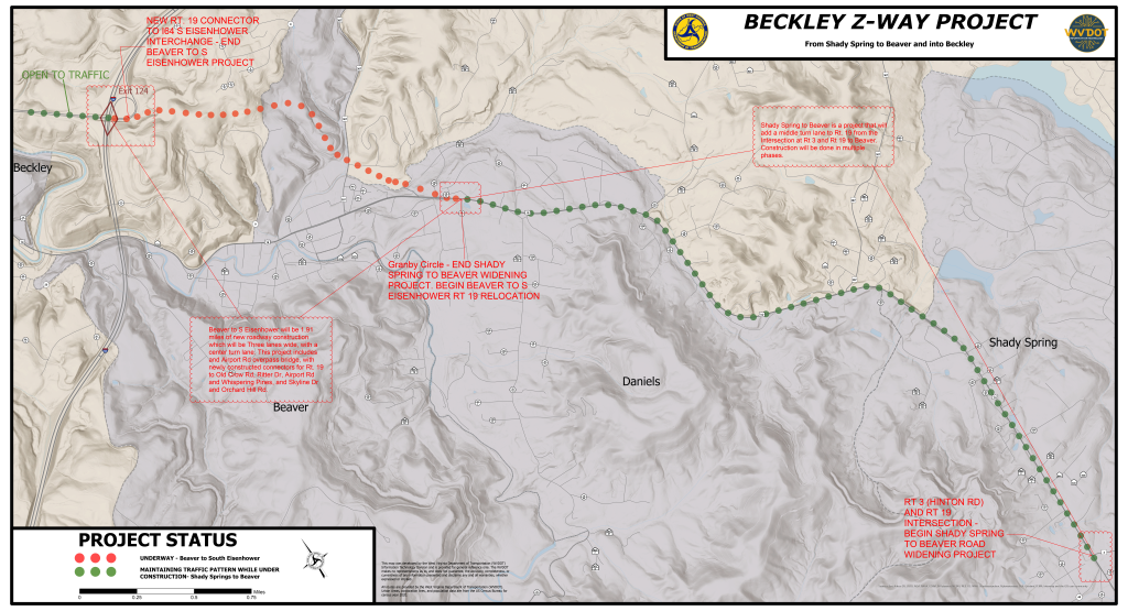 Section One - Shady Spring to Beaver - Beckley Z-Way